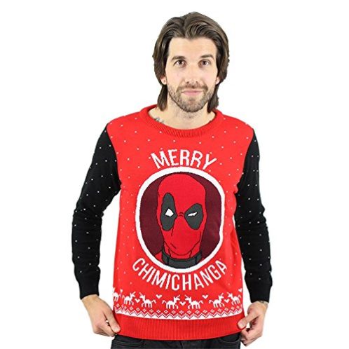 Deadpool Chimichanga jumper ⋆ Christmas Jumpers, Men's Christmas ...