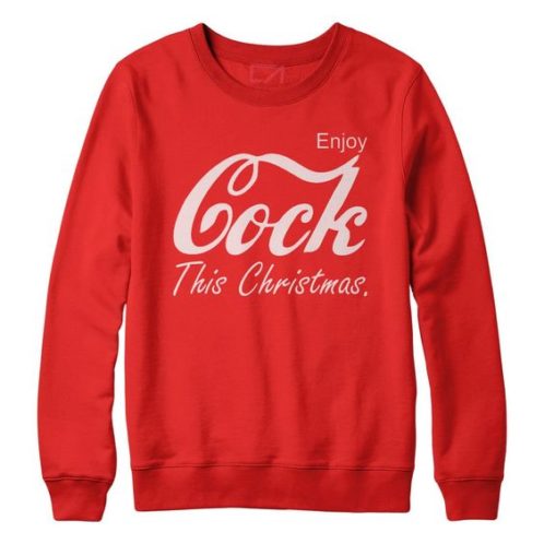 "Enjoy C*ck this Christmas" rude Christmas jumper ⋆ Christmas Jumpers ...